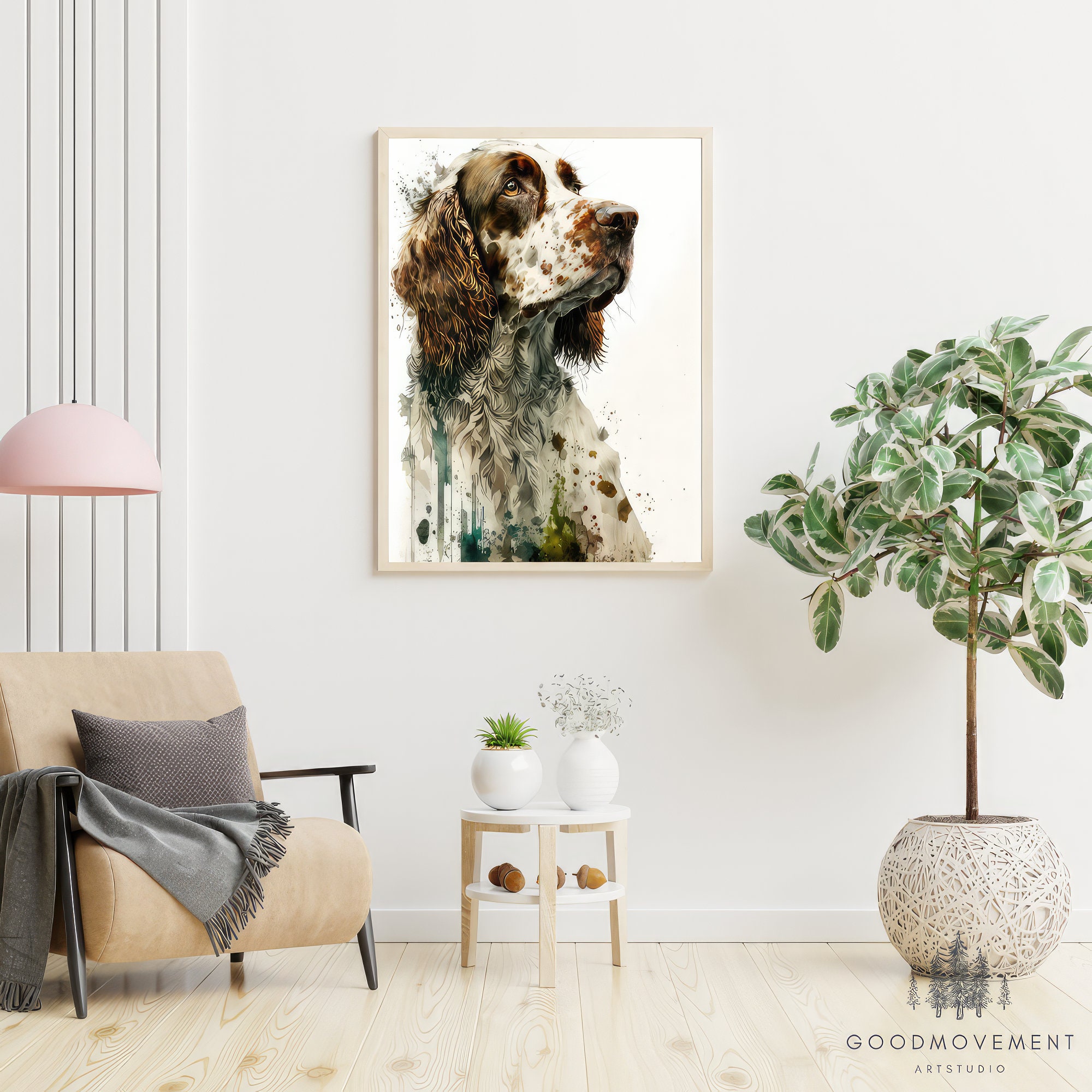 Spaniel Watercolor Printable Art Spaniel Print Instant Download Poster ...