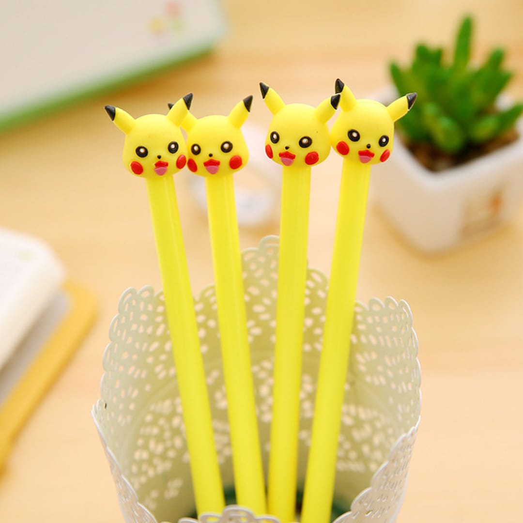Pikachu Pen, Pikachu Gift, Kawaii Pokemon Pattern Stationery Gel Pen ...