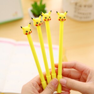 Pikachu Pen, Pikachu Gift, Kawaii Pokemon Pattern Stationery Gel Pen ...