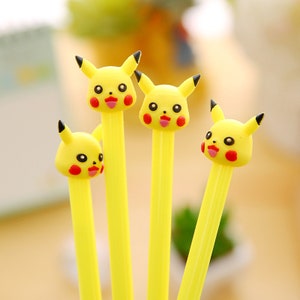 Pikachu Pen, Pikachu Gift, Kawaii Pokemon Pattern Stationery Gel Pen ...