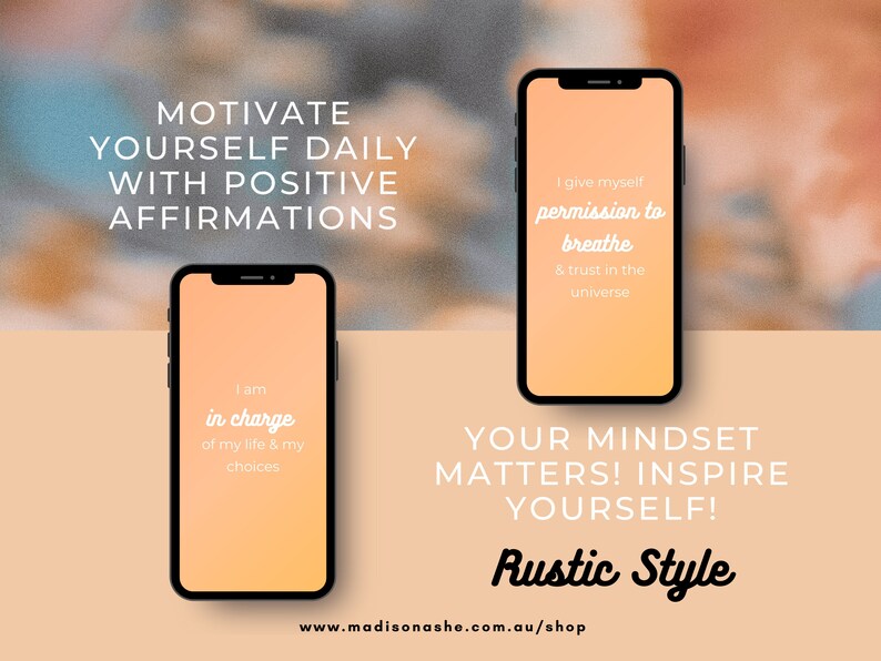 Positive Affirmation Phone Background Positive Quote Motivational ...