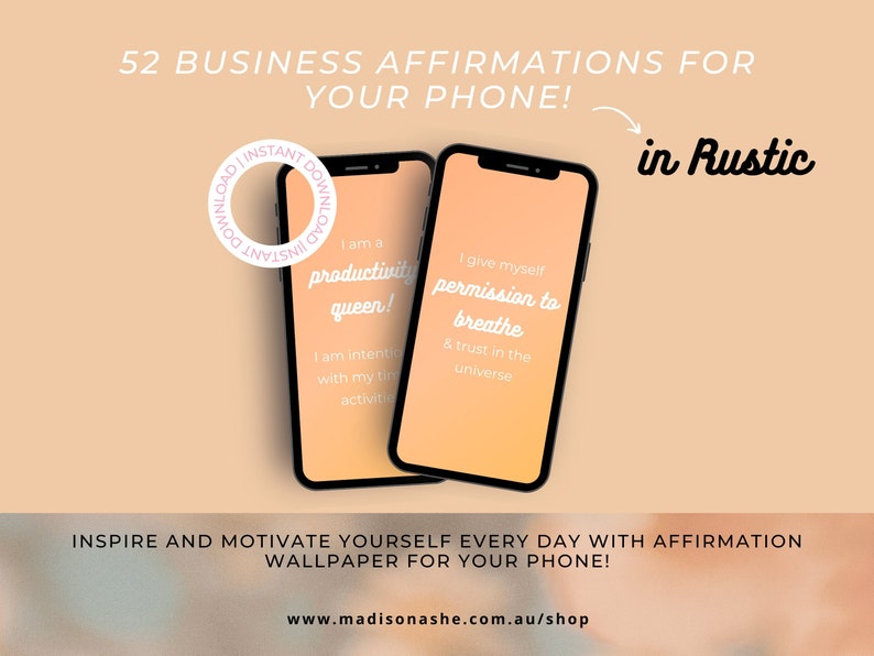 Positive Affirmation Phone Background Positive Quote - Etsy