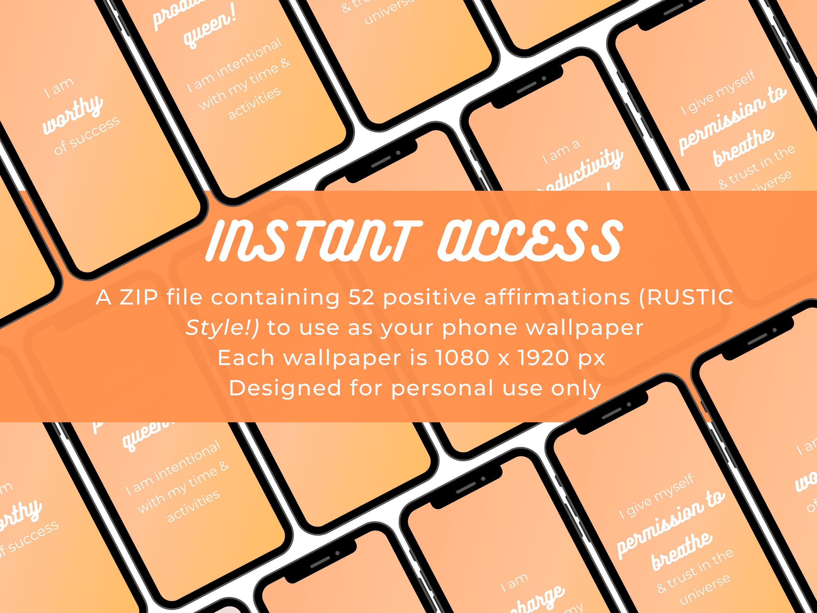 Positive Affirmation Phone Background Positive Quote Motivational ...