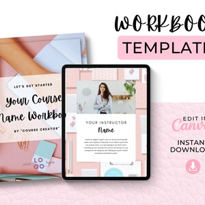 Ebook Template for Course Creators Digital Workbook Fully Editable - Etsy