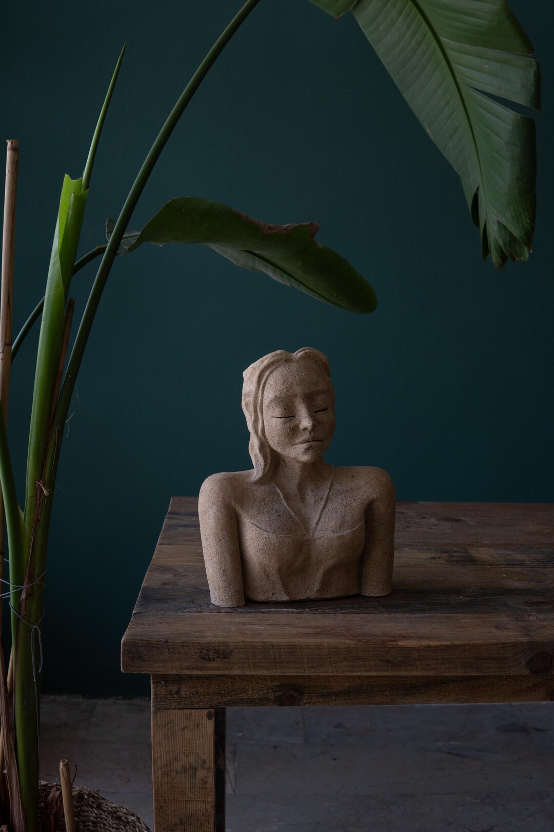 Handmade Ceramic Bust Sculpture | Unique Art Lover Gift | Housewarming ...