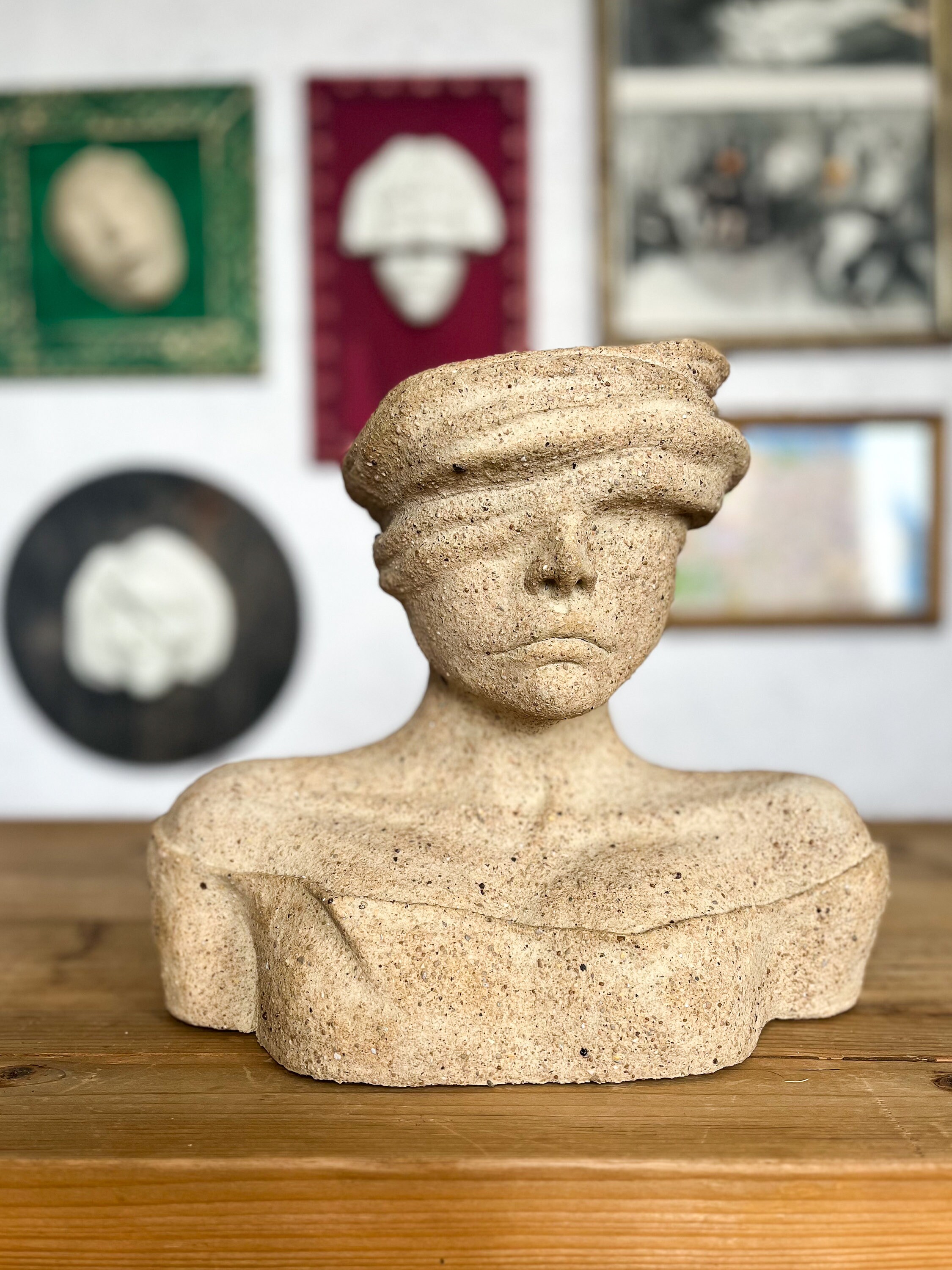 Sculpture Vase for Home Decoration, Unique Ceramic Art, Women Head ...