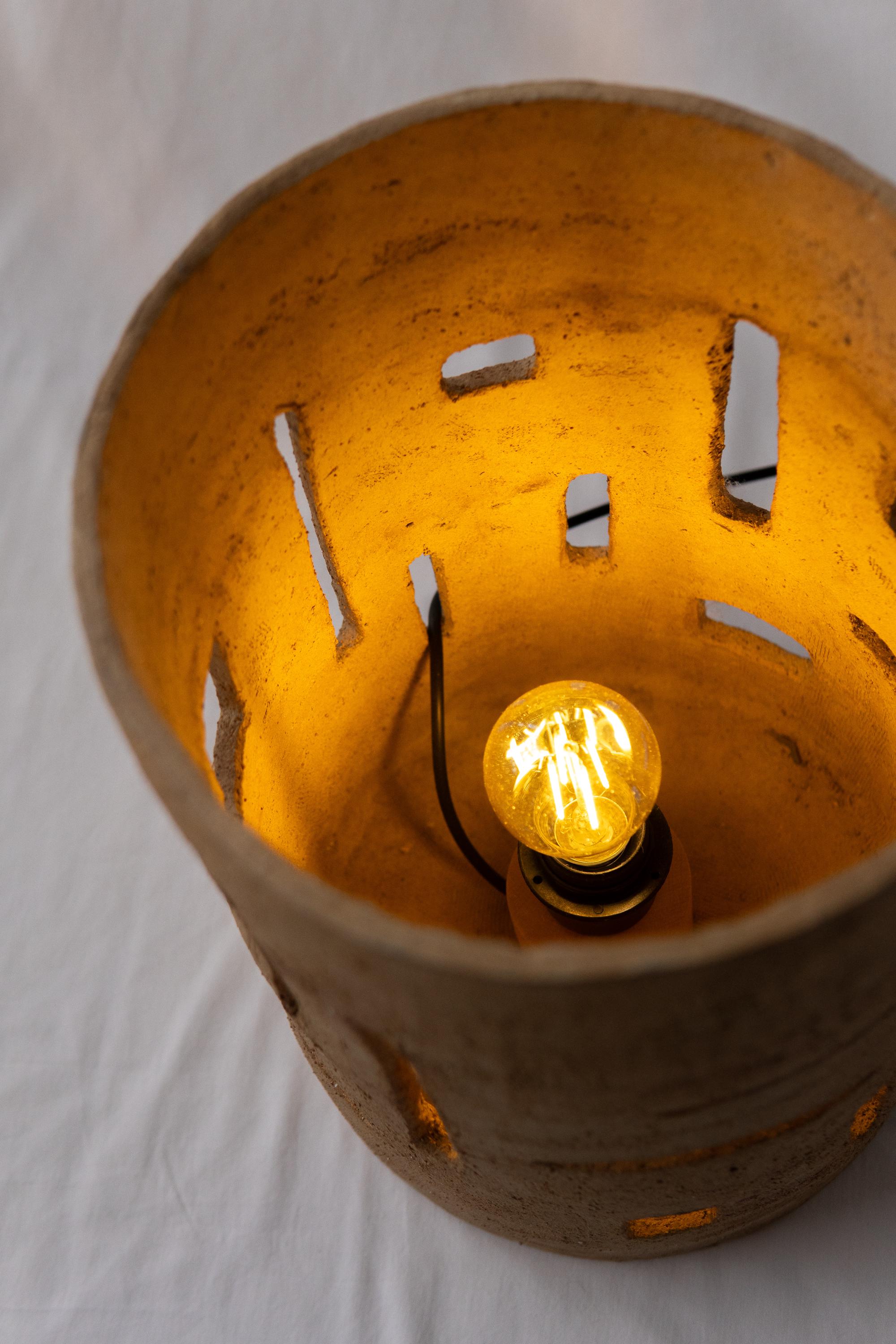 Handmade Ceramic Floor Lamp | Unique Lighting Fixture for Home Decor ...