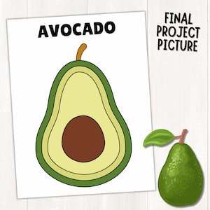 Printable Avocado Craft Template | Cinco De Mayo Craft | Build an ...