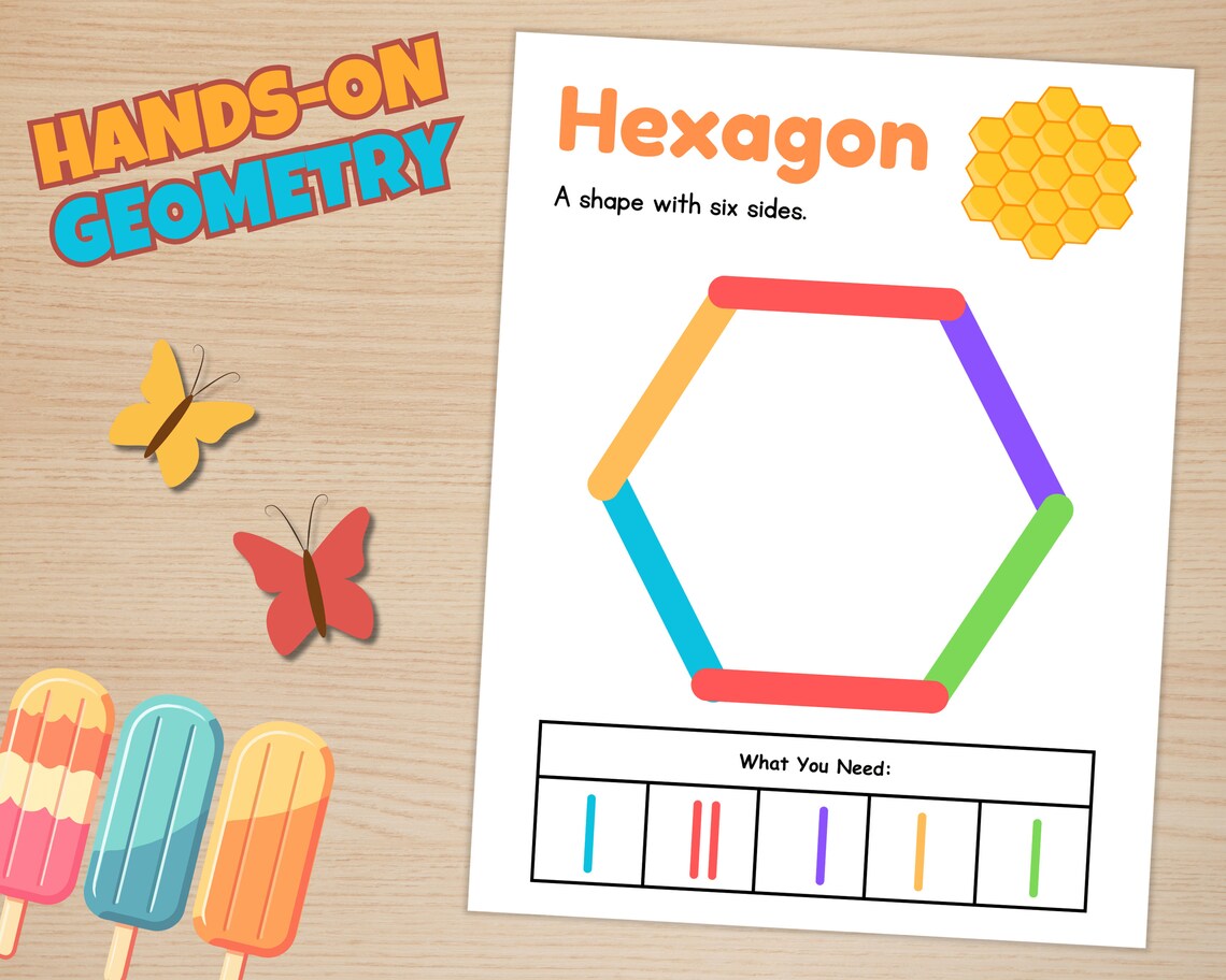 2d Shapes Popsicle Sticks Activity 2d Shape Building Printable for Kids ...