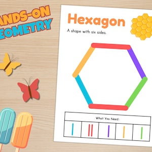 2d Shapes Popsicle Sticks Activity | 2d Shape Building | Printable for ...