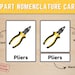 Tools Printable Flashcards | Tools Montessori 3-parts Cards | Tools ...