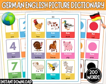 Printable French-english Picture Dictionary | My First 200 French Words ...