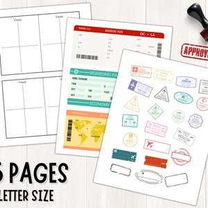 Printable US Passport for Kids, Pretend Passport Book for Travel ...