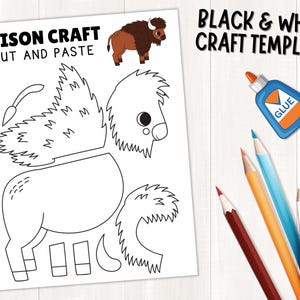 Bison Craft Printable Template | Native American Craft Activity ...