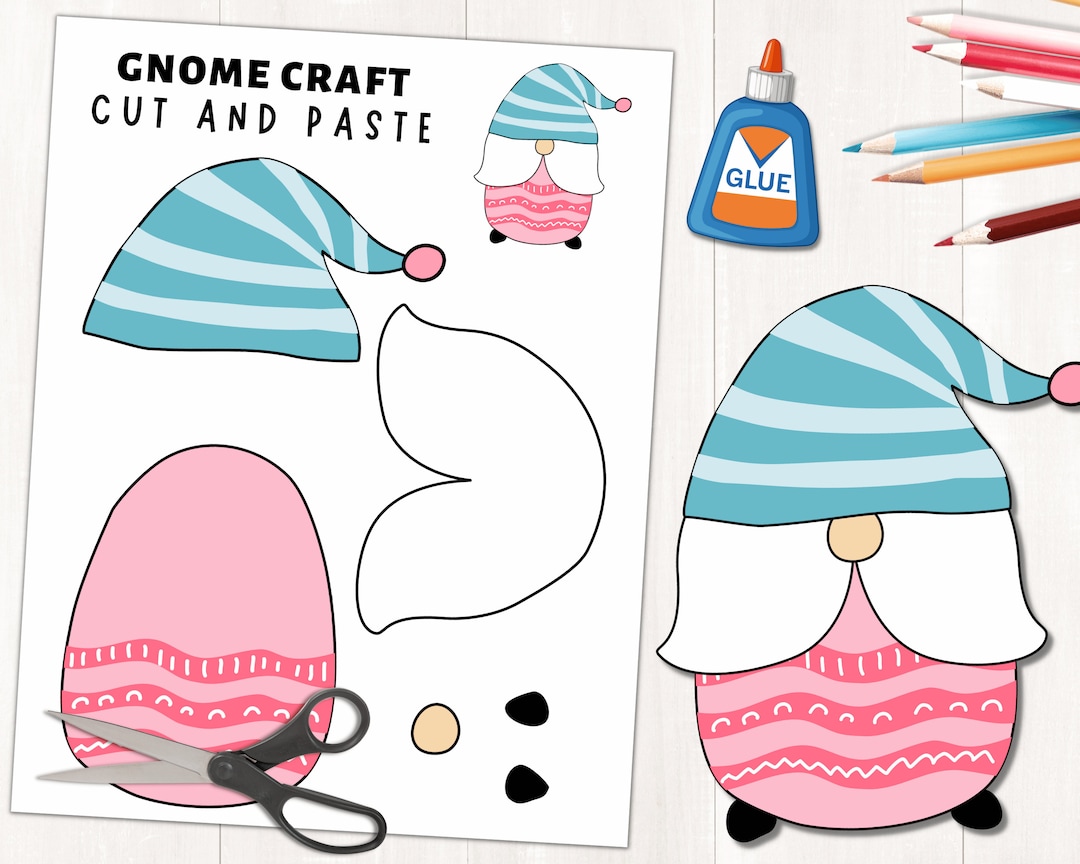 Printable Easter Gnome Craft | Build a Gnome | Spring Gnome Craft ...