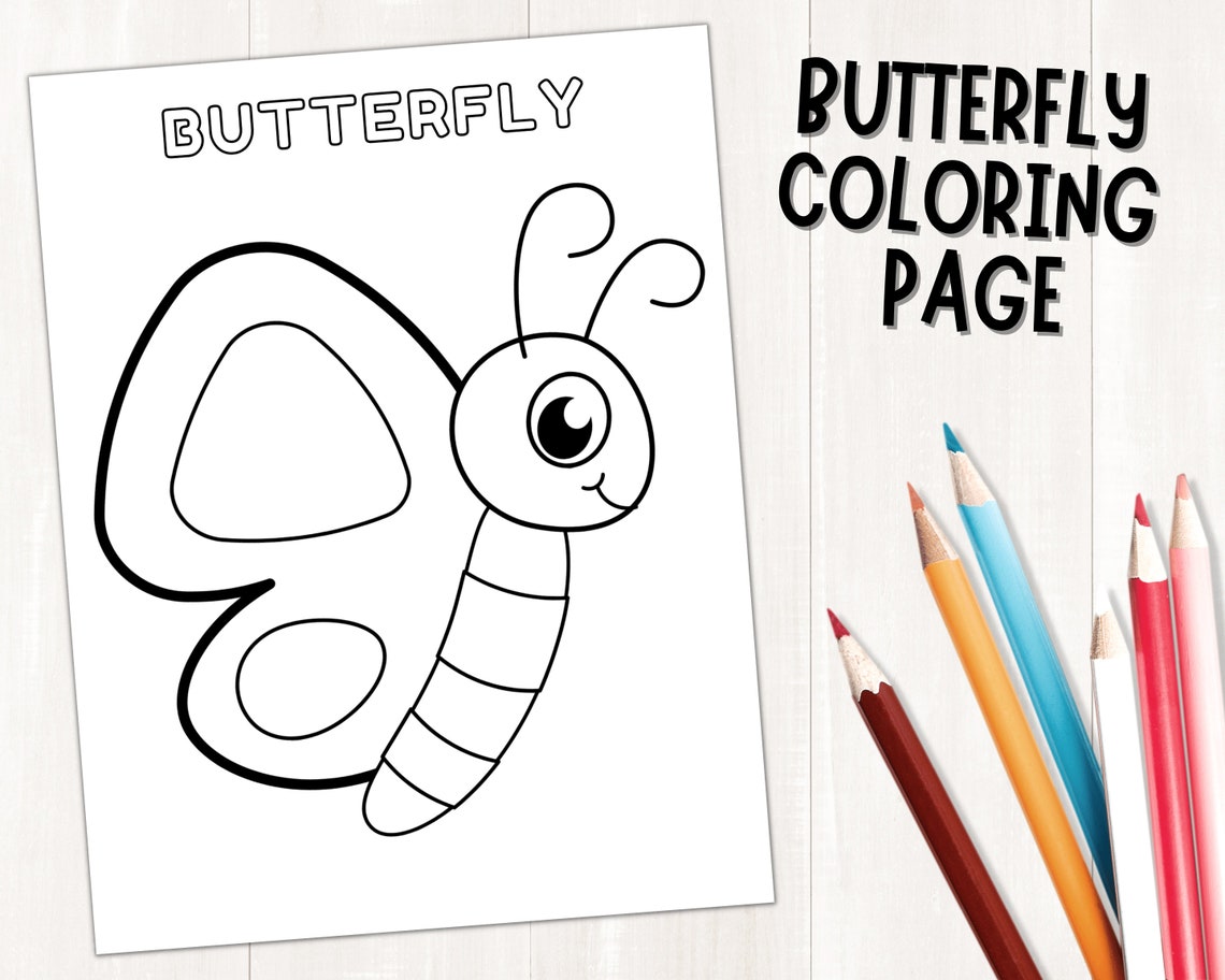 Butterfly Craft Template, Printable, Spring Activities, Insect Craft ...