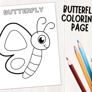 Butterfly Craft Template, Printable, Spring Activities, Insect Craft ...