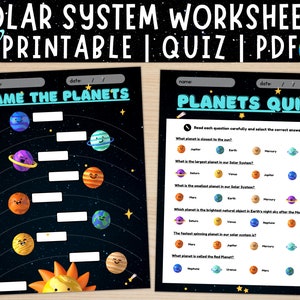 Name the Planets Worksheet | Planets Quiz | Printable Solar System ...