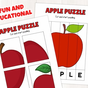 Printable Apple Activity Pack for Kids | Apple Fall Worksheets | Apple ...