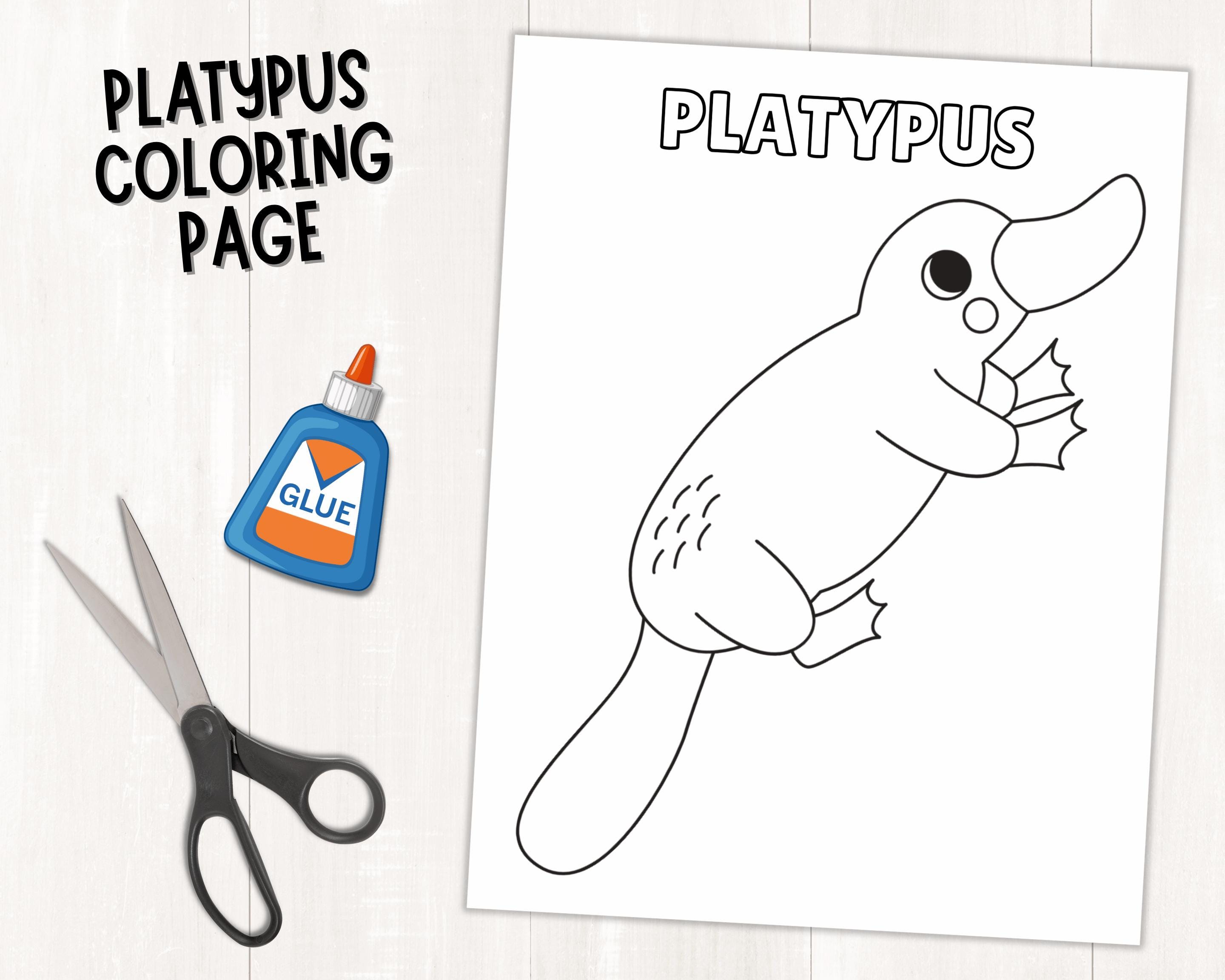 Printable Platypus Craft for Kids | Australian Animal Activity | Cut ...