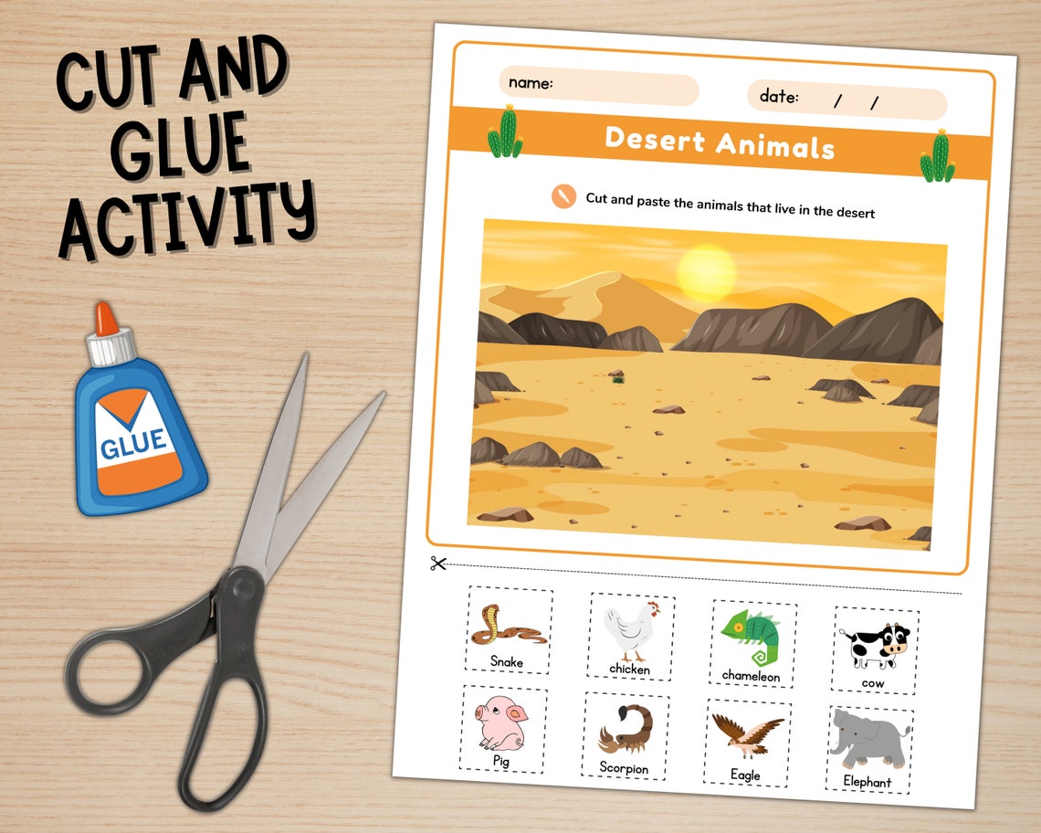 Printable Desert Worksheets for Kids Desert Animals Activities Desert ...