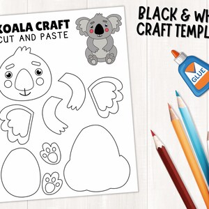 Printable Koala Craft Template for Kids | Australia Day Activities ...