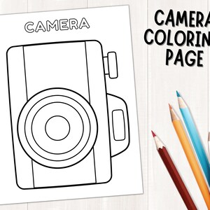 Printable Camera Craft for Kids | Camera Cut & Paste Craft Template ...