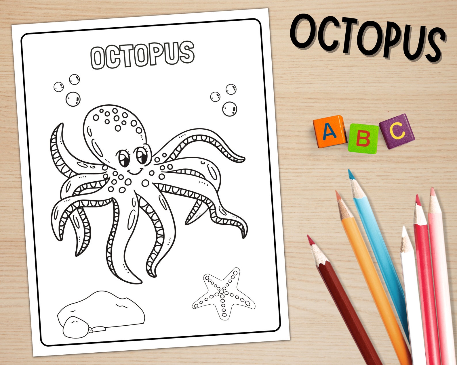 Ocean and Sea Animals Coloring Pages Sea Life Coloring Sheets Summer ...