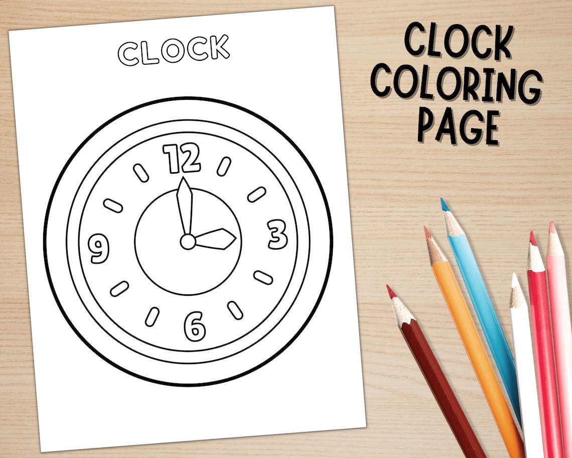 Printable Clock Craft for Kids, Telling Time Activity, Build a Clock ...