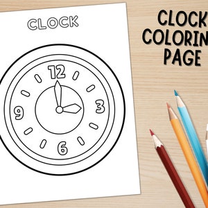 Printable Clock Craft for Kids, Telling Time Activity, Build a Clock ...