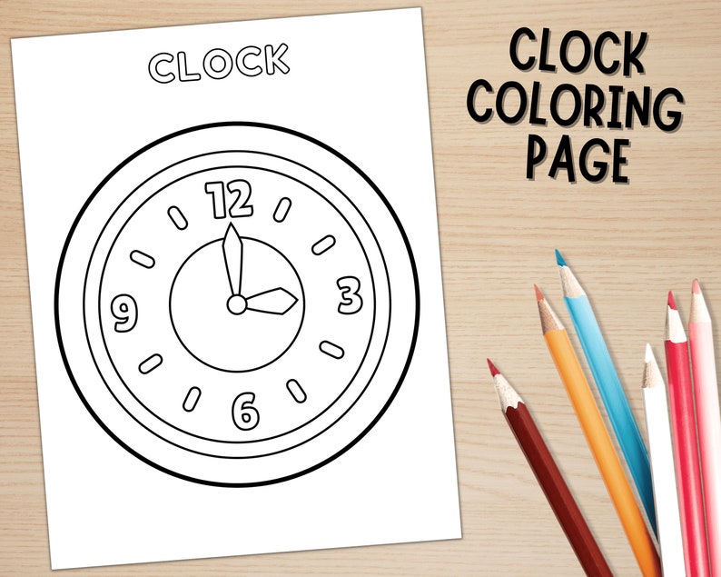 Printable Clock Craft for Kids, Telling Time Activity, Build a Clock ...