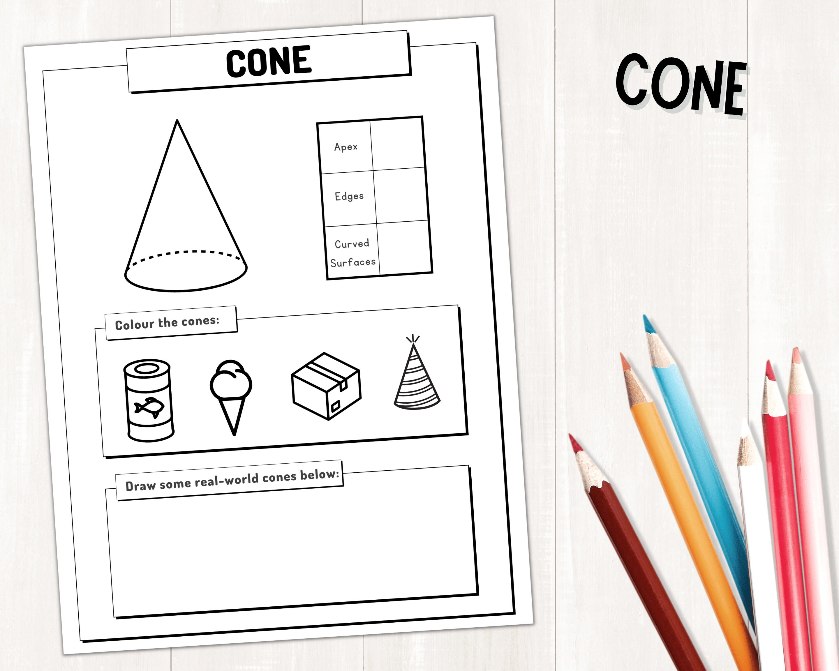 3D Shapes Attributes Worksheets | 3D Shapes Activities | Attributes of ...