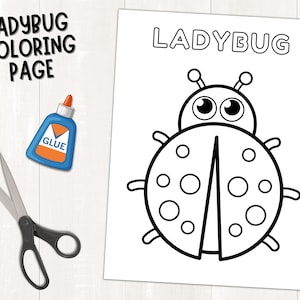 Printable Ladybug Craft Template for Kids | Spring Activity | Insect ...