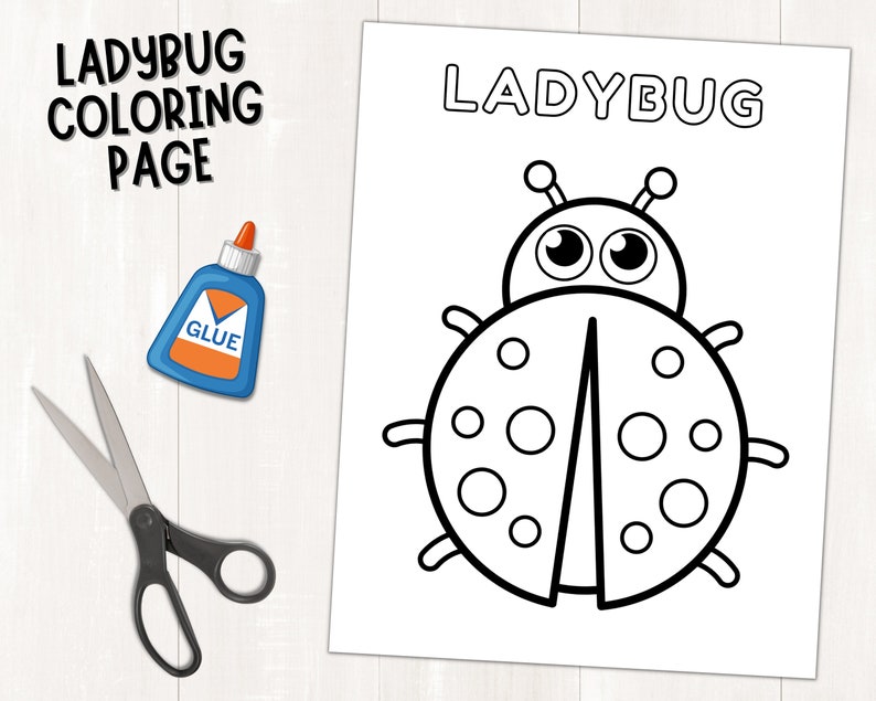 Printable Ladybug Craft Template for Kids | Spring Activity | Insect ...