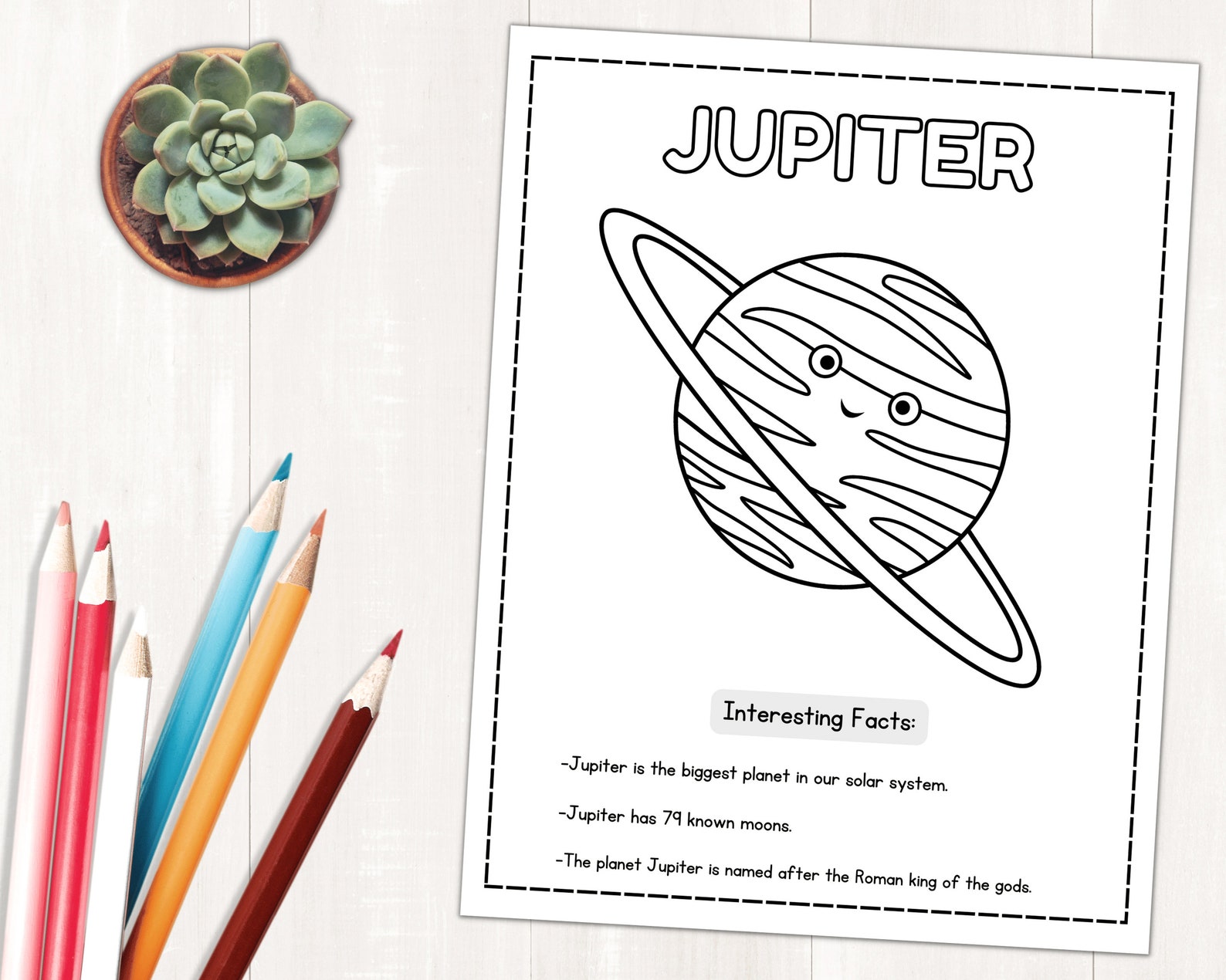 Printable Solar System Coloring Pages | Interesting Facts About the ...