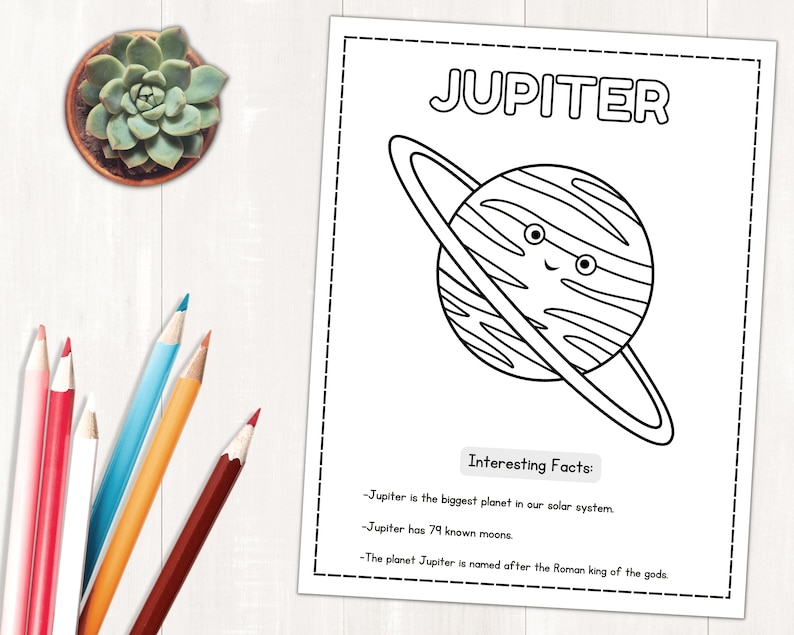 Printable Solar System Coloring Pages Interesting Facts About the ...