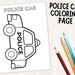 Printable Police Car Craft Transportation Craft Build a Police Car ...