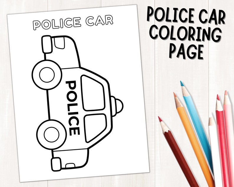 Printable Police Car Craft | Transportation Craft | Build a Police Car ...