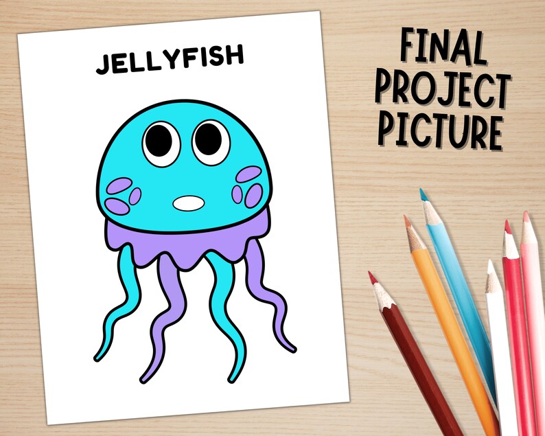 Jellyfish Craft | Sea Life Activity | Ocean Animals Craft | Cut & Paste ...