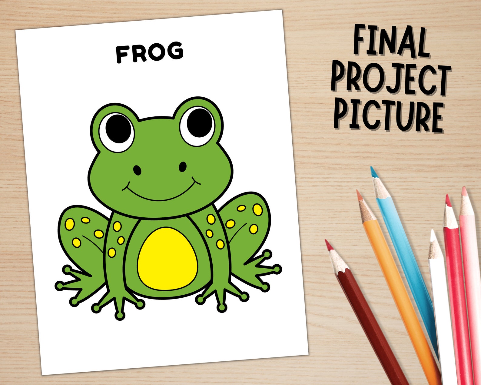 Printable Frog Craft for Kids Spring Craft Activity Pond Life Activity ...