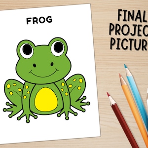 Printable Frog Craft for Kids | Spring Craft Activity | Pond Life ...