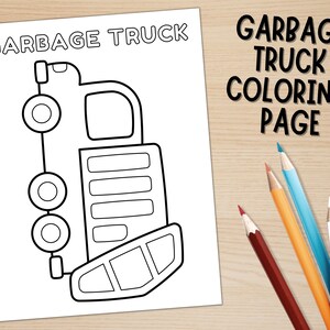 Printable Garbage Truck Craft | Earth Day Craft Activity | Garbage ...
