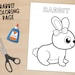 Printable Rabbit Craft Template | Farm Animal Craft | Build a Rabbit ...