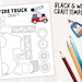 Fire Truck Craft Template | Printable Fire Engine Craft | Color, Cut ...