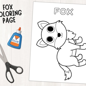 Printable Fox Craft Template for Kids | Forest Animal Crafts | Build a ...