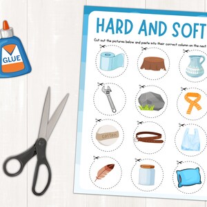 Hard and Soft Materials Sorting Activity | Sense of Touch Montessori ...
