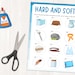 Hard and Soft Materials Sorting Activity Sense of Touch Montessori ...