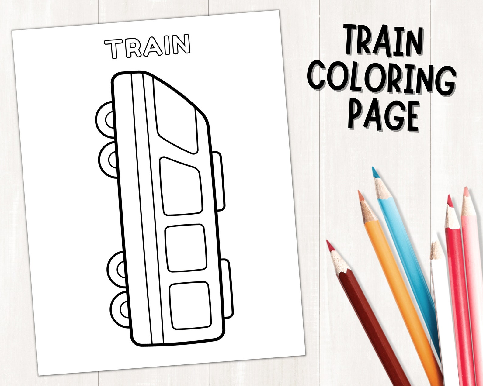 Printable Train Craft | Transportation Craft | Build a Train | Cut and ...