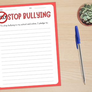 Anti-bullying Printable Worksheets | Anti-bullying Week Activity | Stop ...