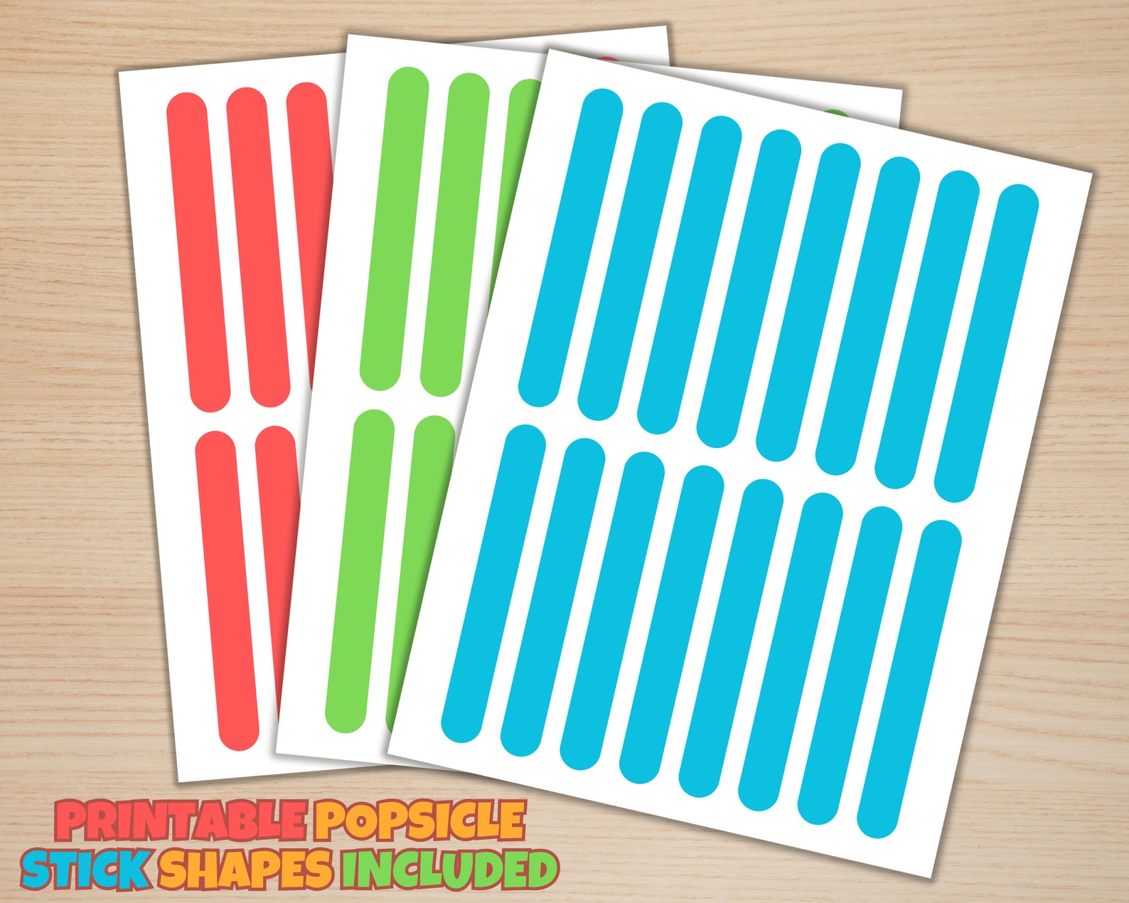 2d Shapes Popsicle Sticks Activity 2d Shape Building Printable for Kids ...